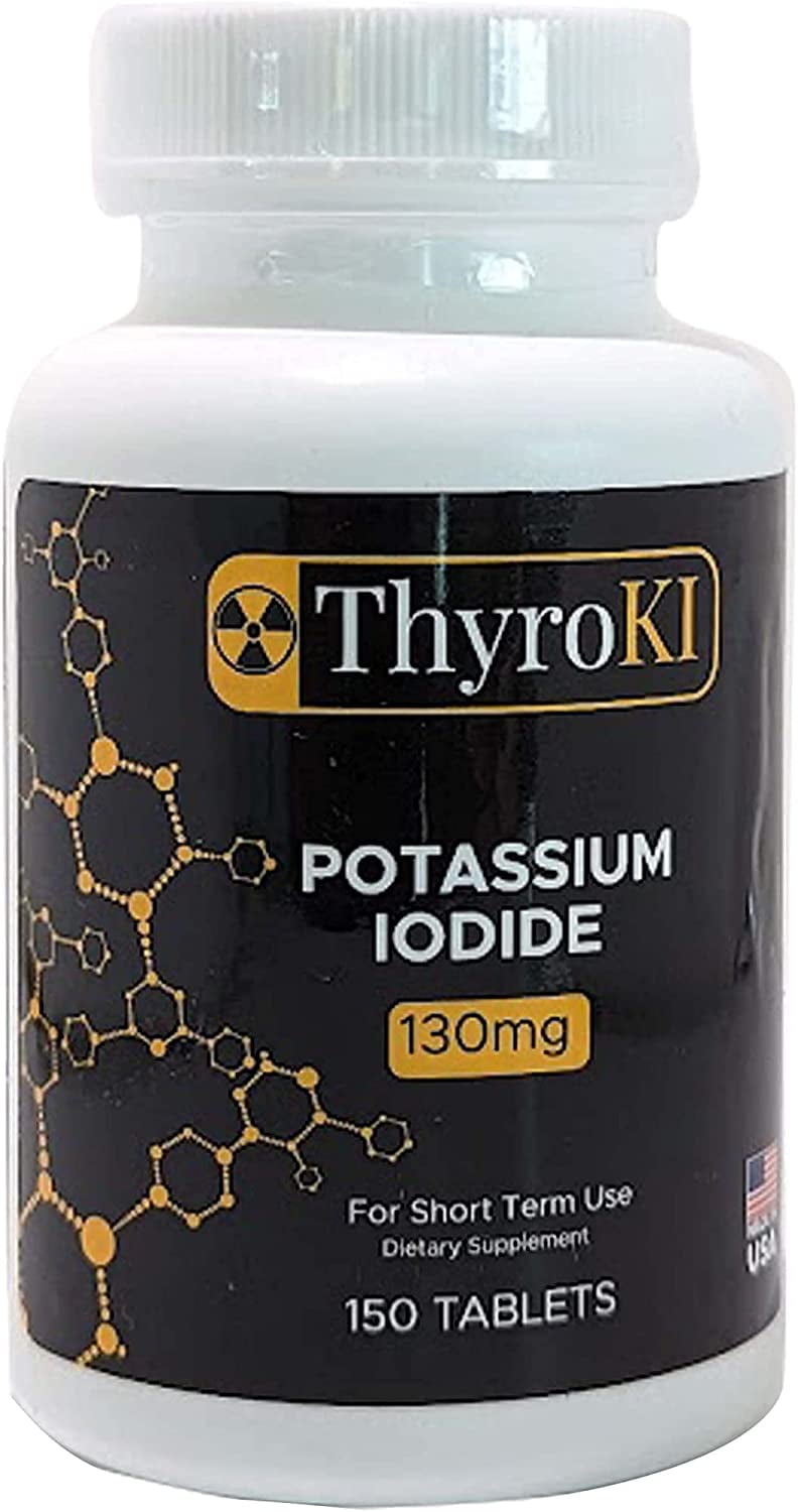 ThyroKI Potassium Iodide Tablets Non-GMO Fast Dissolving Tablets 130 mg ...