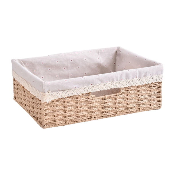 Storage Woven Basket Fruit Basket for Kitchen Countertop Bathroom ...