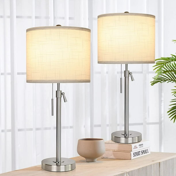 Two Pull Chain Table Lamps