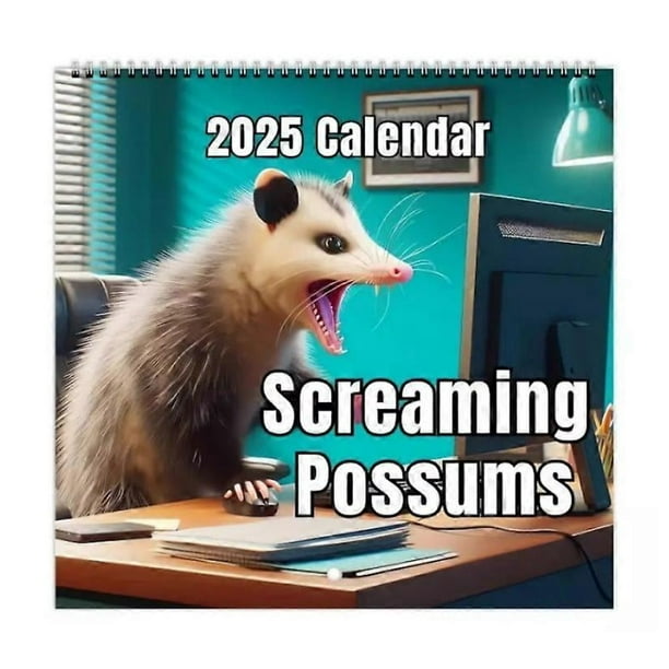 2025 Funny Screaming Possums Calendar - 2025 Wall Calendar | Bodega ...