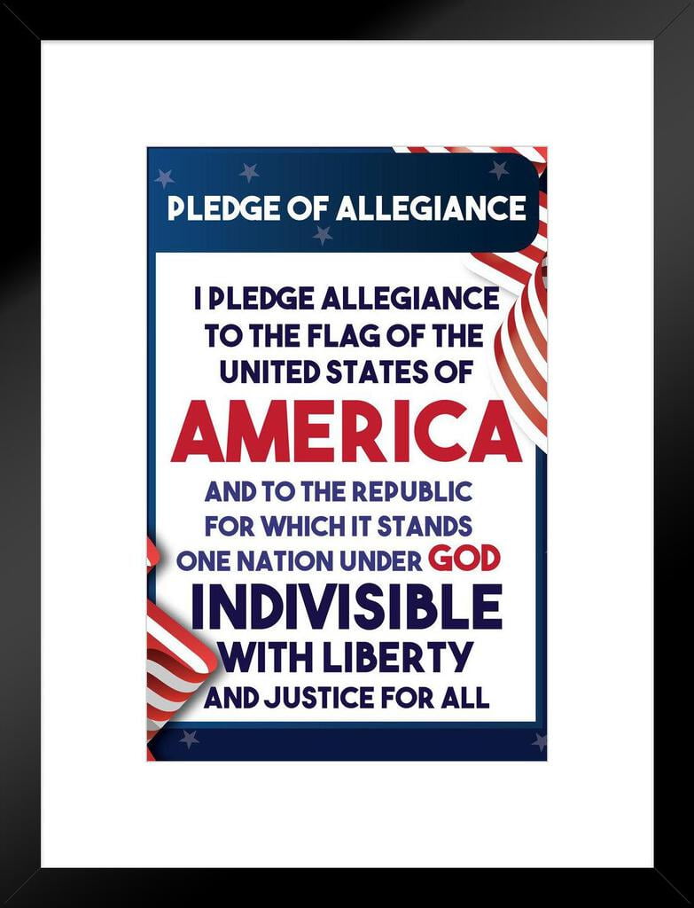Pledge of Allegiance Wall Art Poster Great Office and Classroom Decor ...