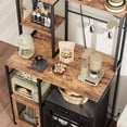 Kitchen Bakers Rack with Power Outlet – Industrial Microwave Stand with ...