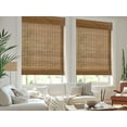 LazBlinds Cordless Wooden Indoor Light Filtering Bamboo Roman Shades ...