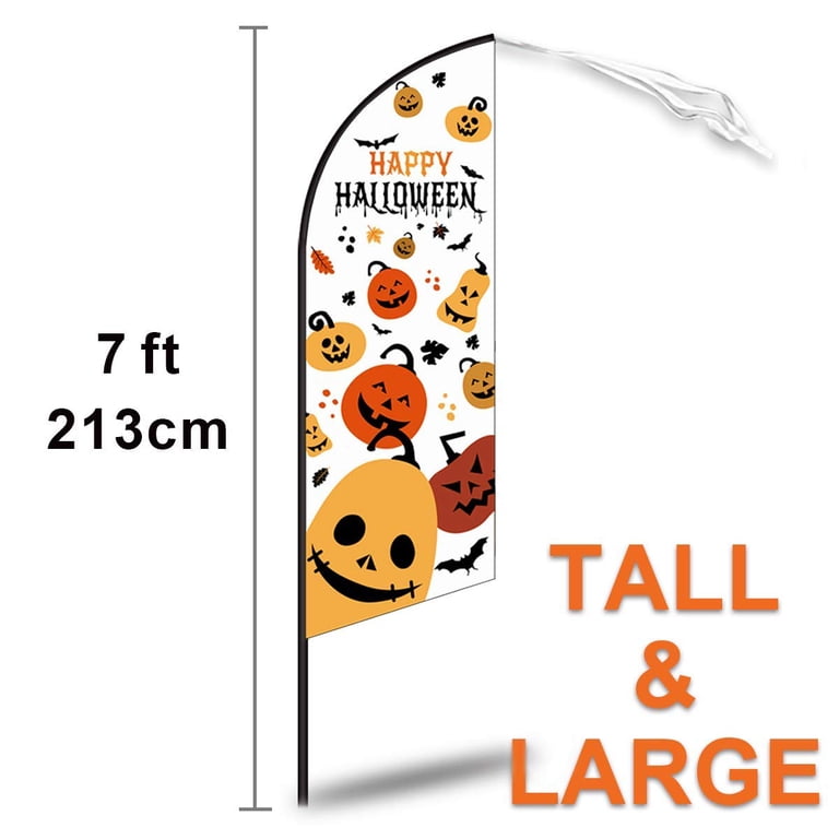 Halloween Ghost Feather Flag