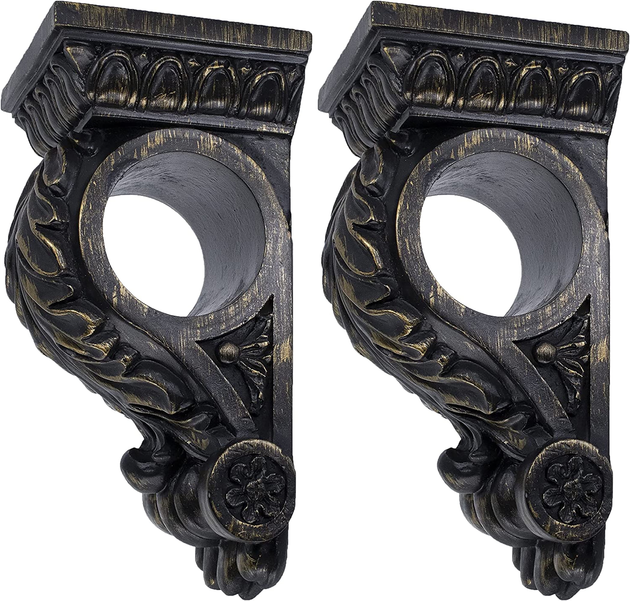 MERIVILLE Chatecu Drapery Sconce, Corbel Bracket, Drapery Scarf Swags ...