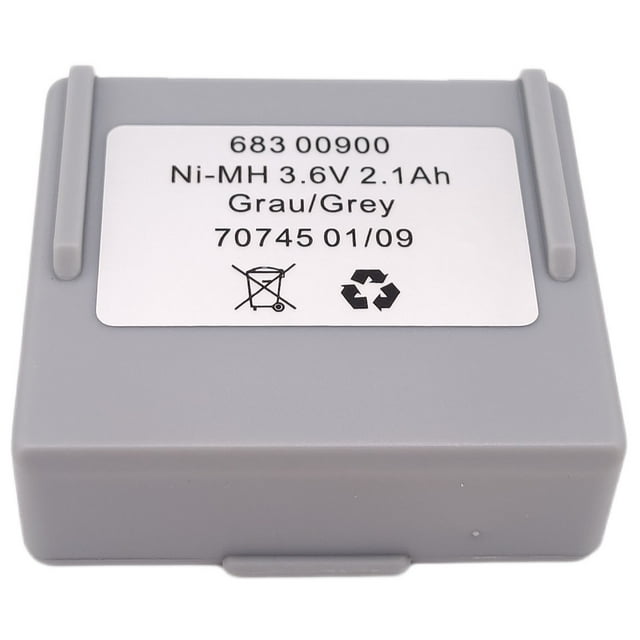 68300900 Rechargeable Battery 3.6V-2.1Ah Ni-MH Grau/Grey Battery for ...