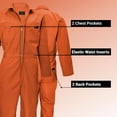 ACTIVE UNIFORMS Overall Workwear Men Long Sleeve Coveralls (Orange, 4X ...