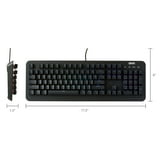 onn Gaming Mechanical Keyboard with Blue Switches, Adjustable 16.8M LED ...