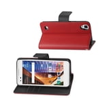 Lg X Style (tribute Hd) 3-in-1 Wallet Case In Red - Walmart.com