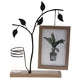 Double Sides Display Family Picture Frame 4x6 Vertical Metal Tree Desk ...