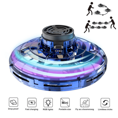 Flying Spinner Boomerang Fly Mini UFO Drone Hand Controlled Magic ...