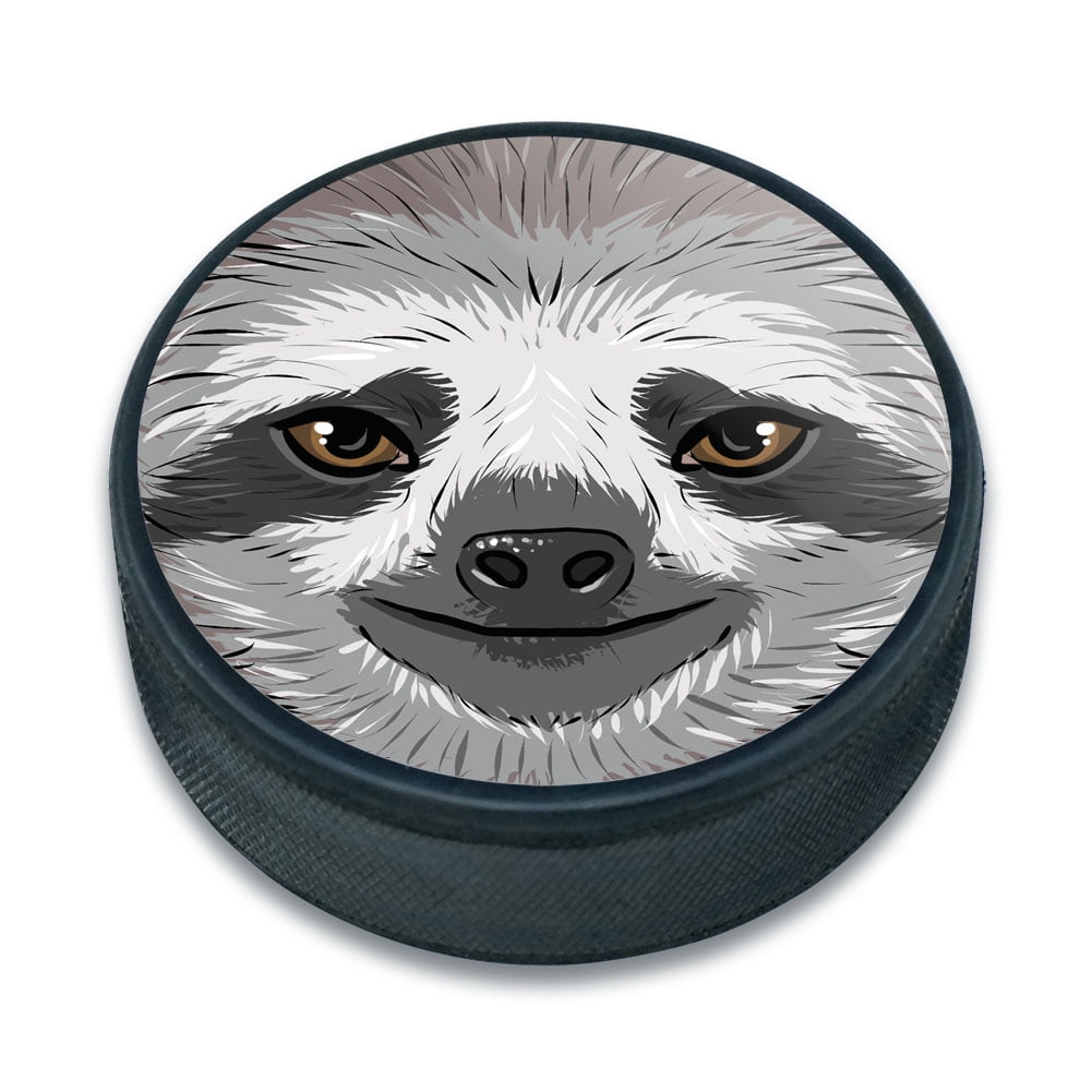 Sloth Face Ice Hockey Puck - Walmart.com