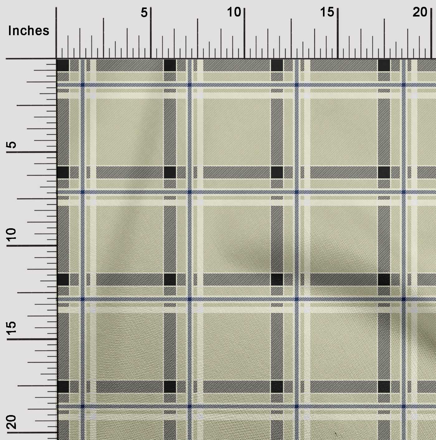 oneOone Silk Tabby Fabric Tartan Check Print Fabric By The Yard 42 Inch ...