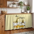 Bee Happy Cabinet Curtains 32" W x 55" L Dwarfs Daisy Honey Farmhouse ...