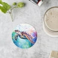 Bahomeck Drink Coasters Set Of 6 With Holder Sea Turtle Ocean Wildlife ...
