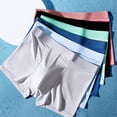 Boxer Briefs,Ice Silk Men's Boxer Underwear,Soft Comfortable Breathable ...