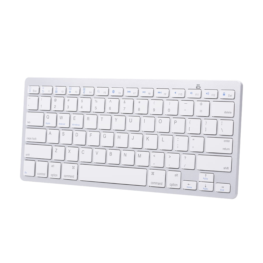Pangjifa Portable Bt3.0 Wireless Keyboard Tablet Laptop Smartphone Ipad Mini Keyboard For Ios Android Windows(White)