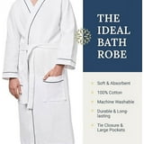 Kaufman - Set of 2 Unisex Waffle Kimono Robe, 100% Cotton, Luxurious ...