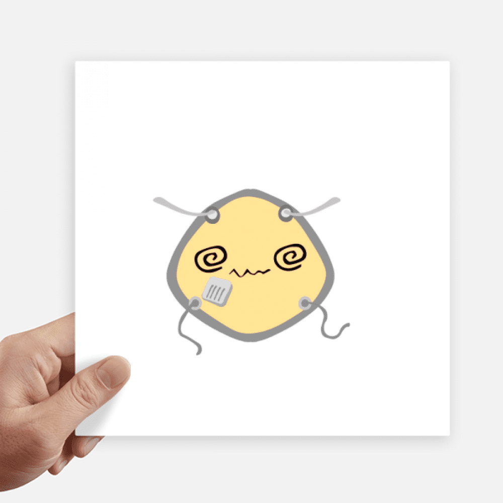 Dizzy Confused Head Expression Sticker Tags Wall Picture Laptop Decal ...