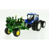 Korody 1:24 Remote Control Big Farm Tractor Toy, 8-Wheel Blue Diecast ...