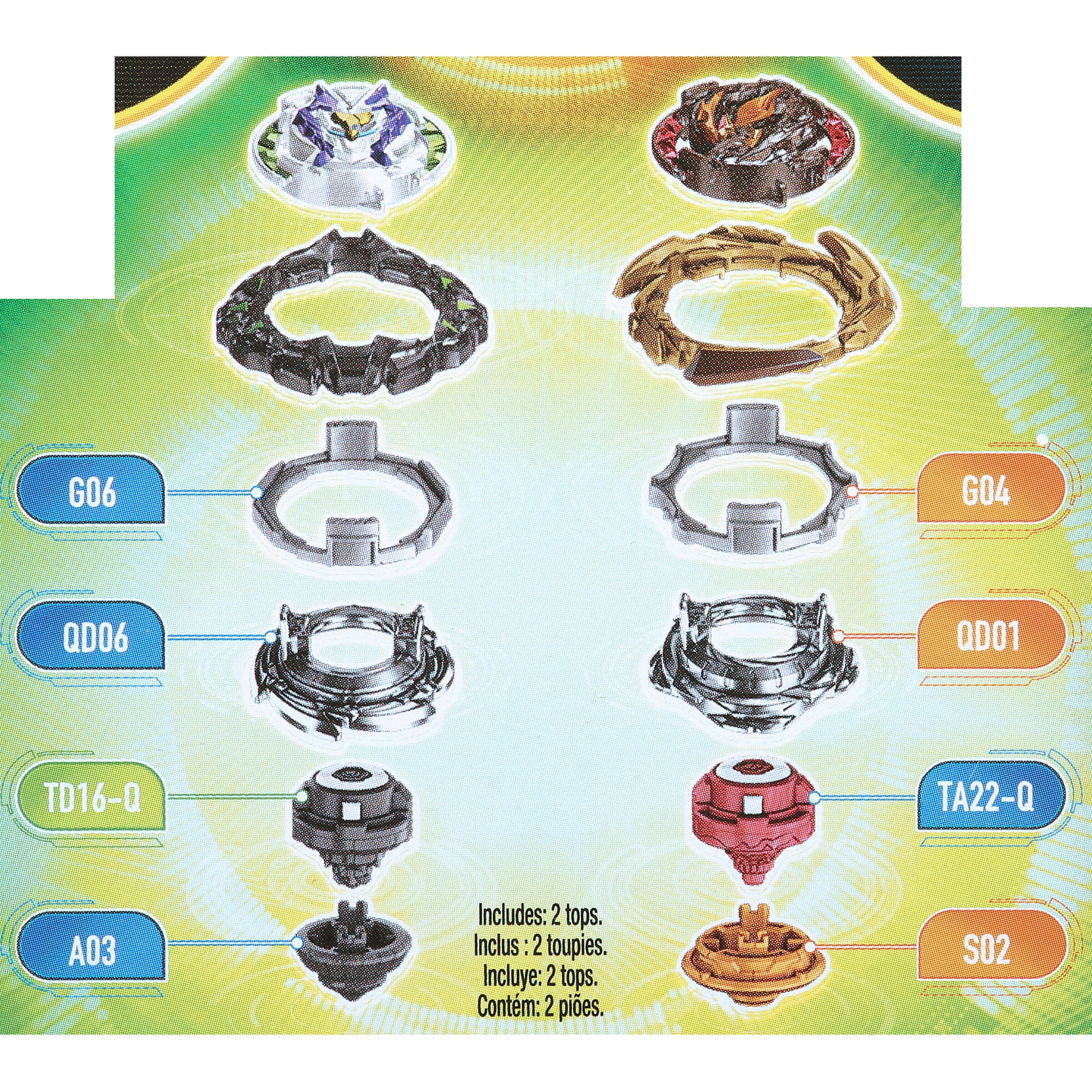 Beyblade Burst Dual Pack - Quaddrive Destruction Nepal | Ubuy