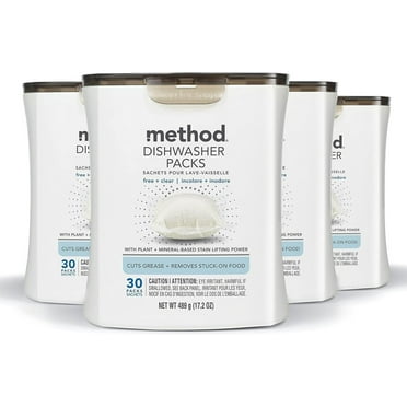 Automatic Dishwashing Detergent Pods, 60 Count, Fragrance Free, Plant ...