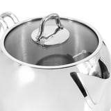 Korkmaz Perla Maxi Stainless Steel 1.2 Liter Tea Pot and 2 Liter Kettle ...