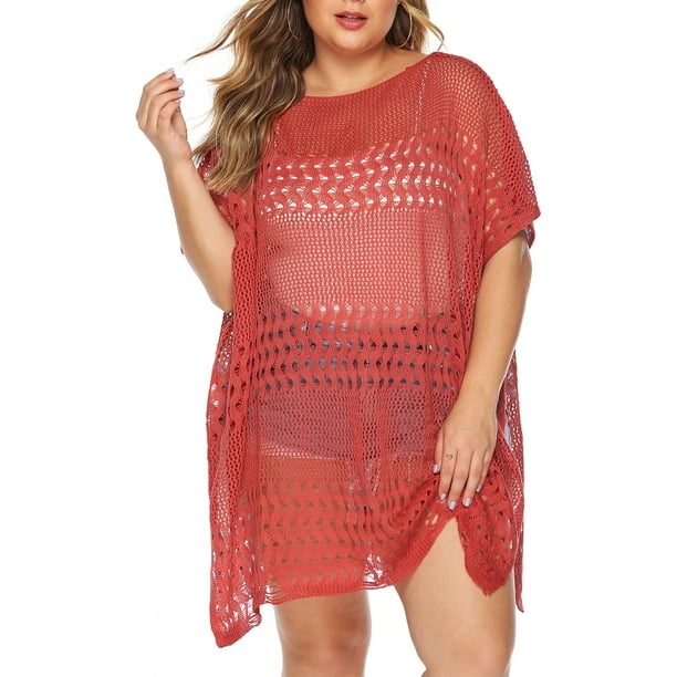 Uniexcosm Womens Plus Beach Cover Ups Bathing Suit Swimwear Swimsuit