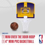 Franklin Sports NBA Los Angeles Lakers Mini Over the Door Basketball ...
