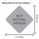 4.5in x 4.5in Quiet Zone Sticker - Walmart.com