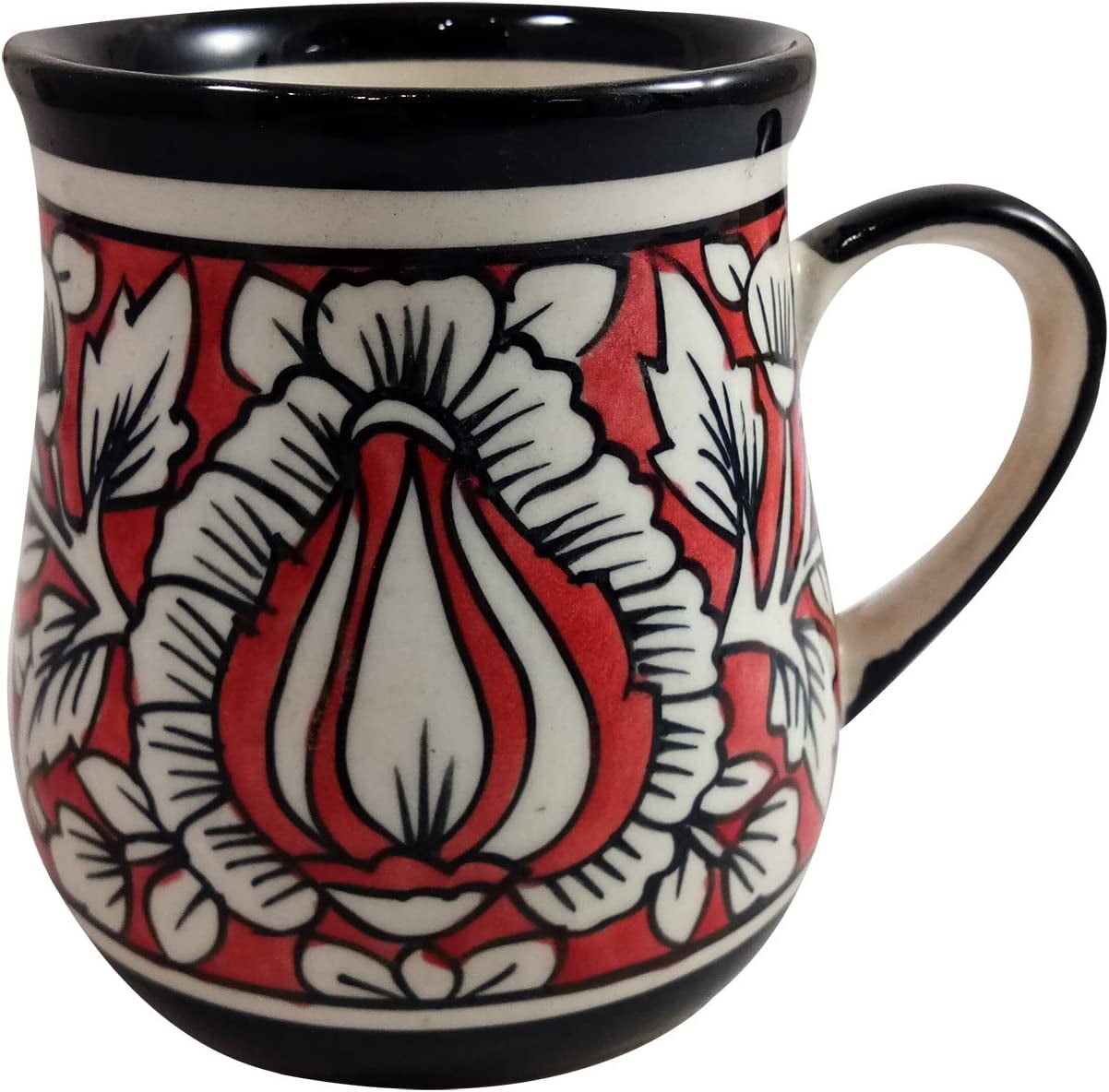 India Meets India Handicraft Ceramic Mug Tea Mug Ceramic Coffee Mug 250 ...