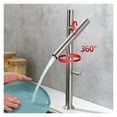 Sink Kitchen Faucet 304 Stainless Steel Mixer Water Cold Hot Taps ...