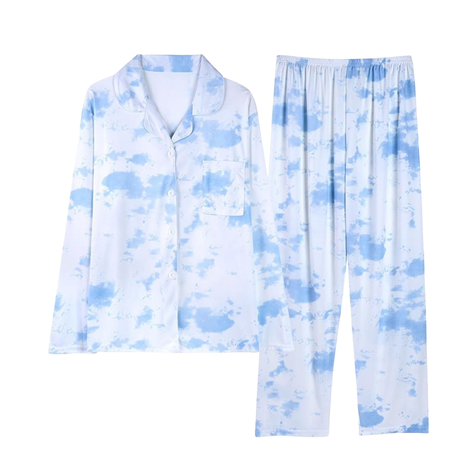 Click here for Hujlwoi Button Down Pajama Sets For Women Printed... prices