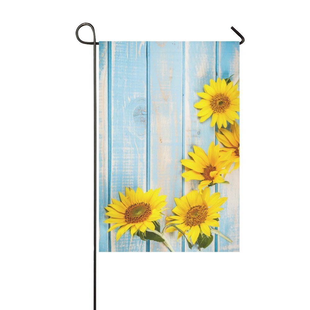 MYPOP Frame with Sunflowers Garden Flag 12x18 inches Outdoor ...