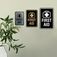 Signs ByLITA Portrait Round First aid Sign (Red) - Medium - Walmart.com