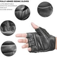 Jtbuh XLY Leather Crochet Fingerless Driving Weight Training Cycling ...