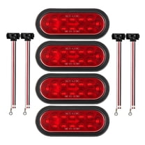 VEVOR Trailer Lights, 4PCS 12V Oval LED Trailer Tail Lights Kit with ...