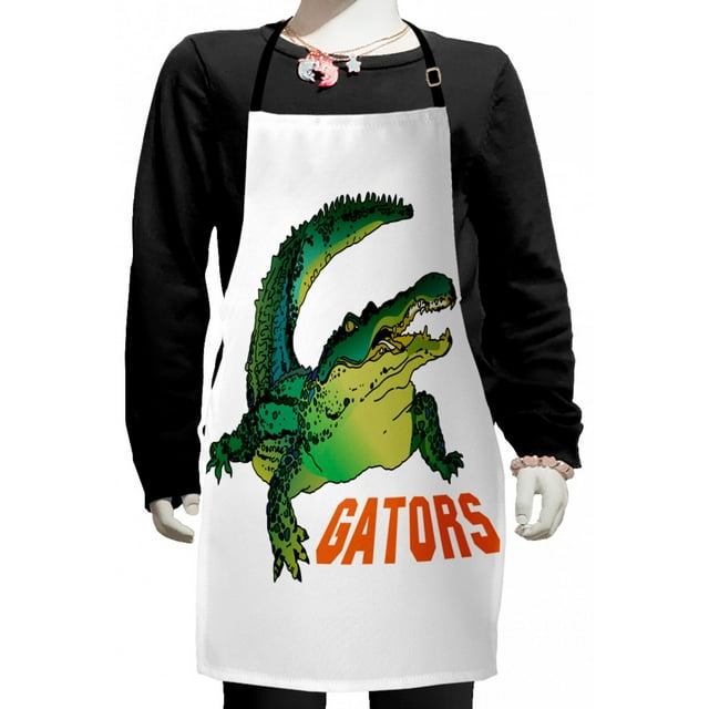 Reptile Kids Apron, Grumpy Alligator Has a Word Gator Crocodile Humor ...