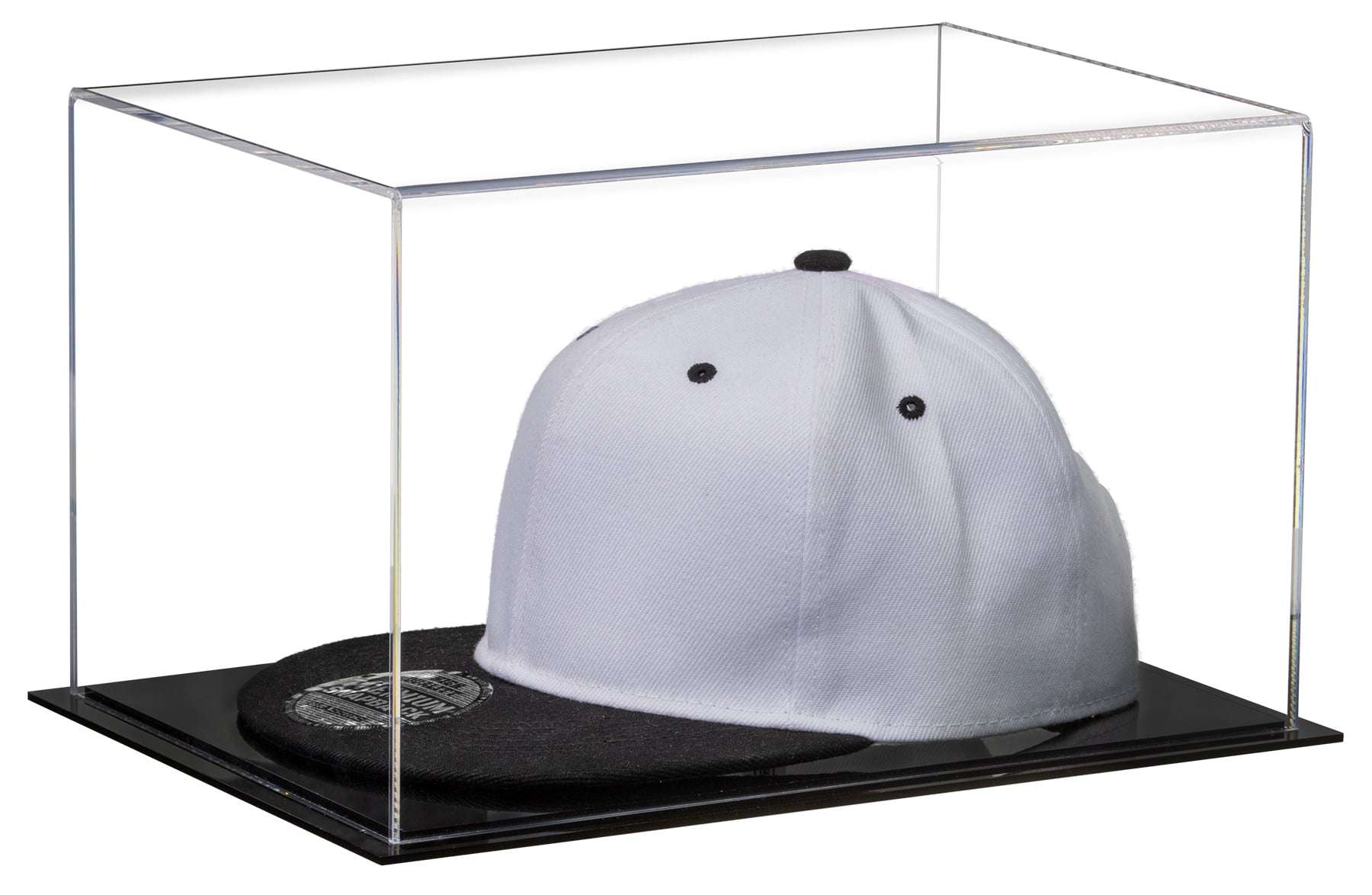 Better Display Cases Clear Acrylic Hat or Cap Display Case with Black ...