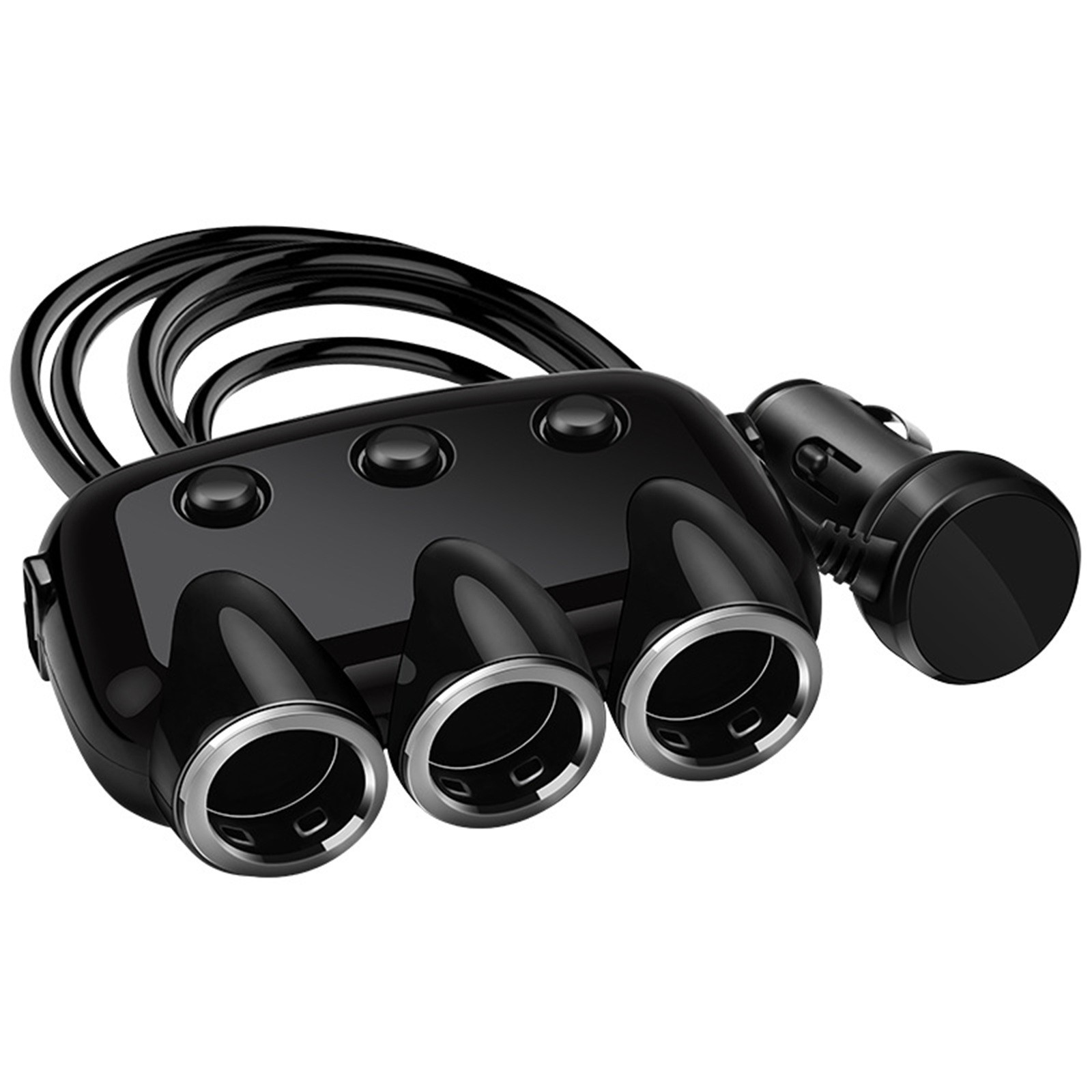 amousa Car C igarette Lighter Socket 3 Ports With 2 Usb 5v Ports ...