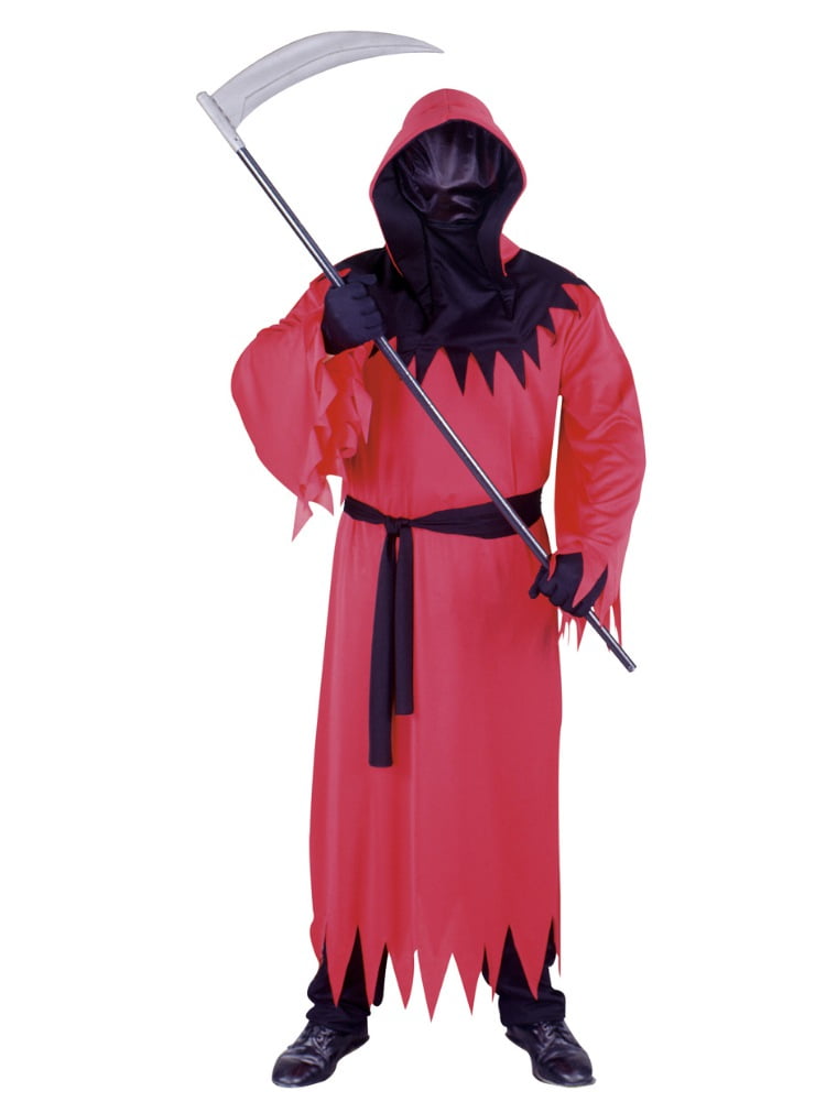 Fun World Mens Red Unknown Phantom Costume with One-Way Mesh Mask ...
