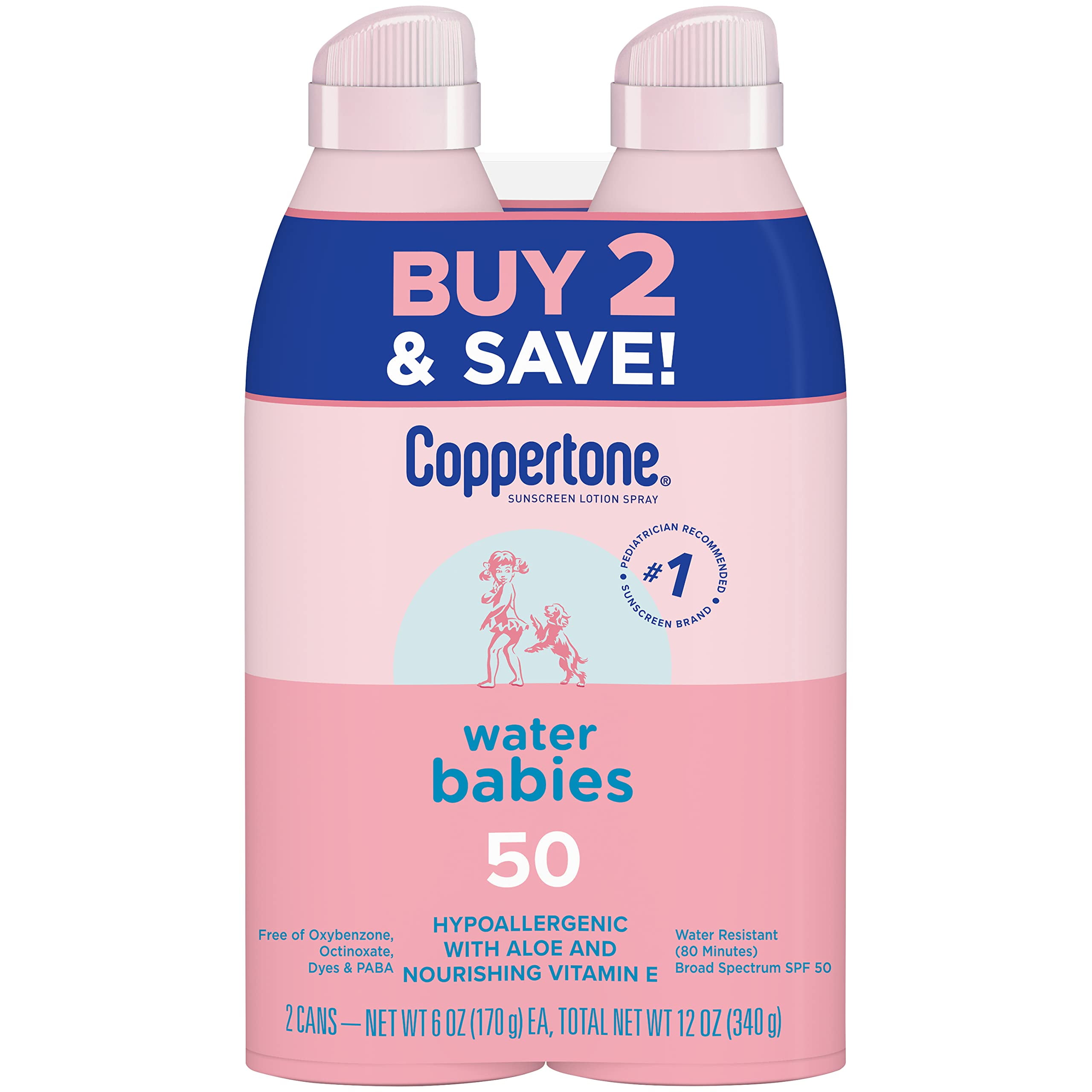 Loción de Protección solar Coppertone Water Babies SPF 50 177 ml ...