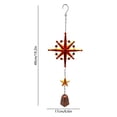 AuroraX Iron Art Wind Chime Decor Hand Painted Metal Wind Chime ...