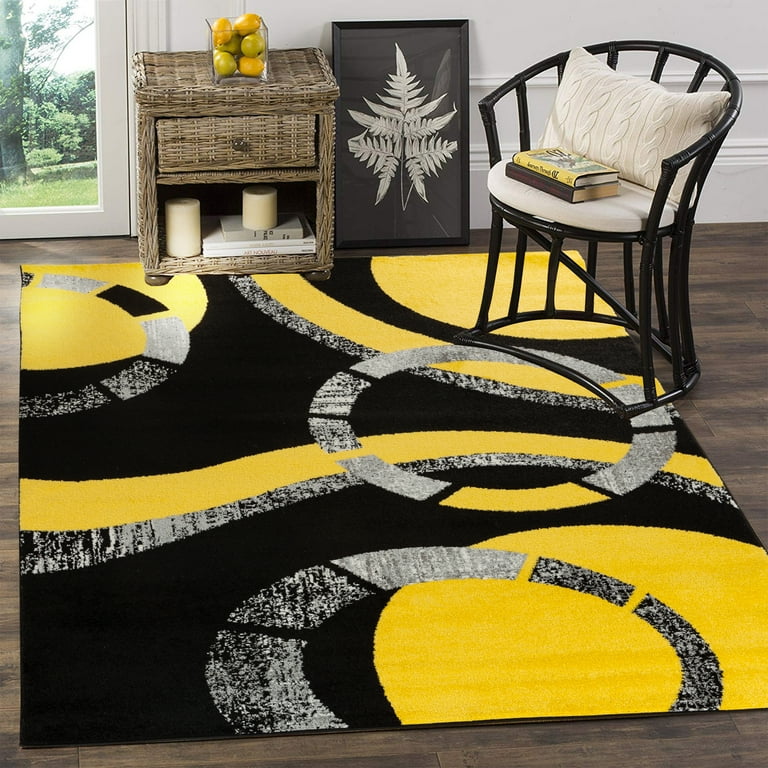 Yellow And Grey Living Room Rug | Cabinets Matttroy
