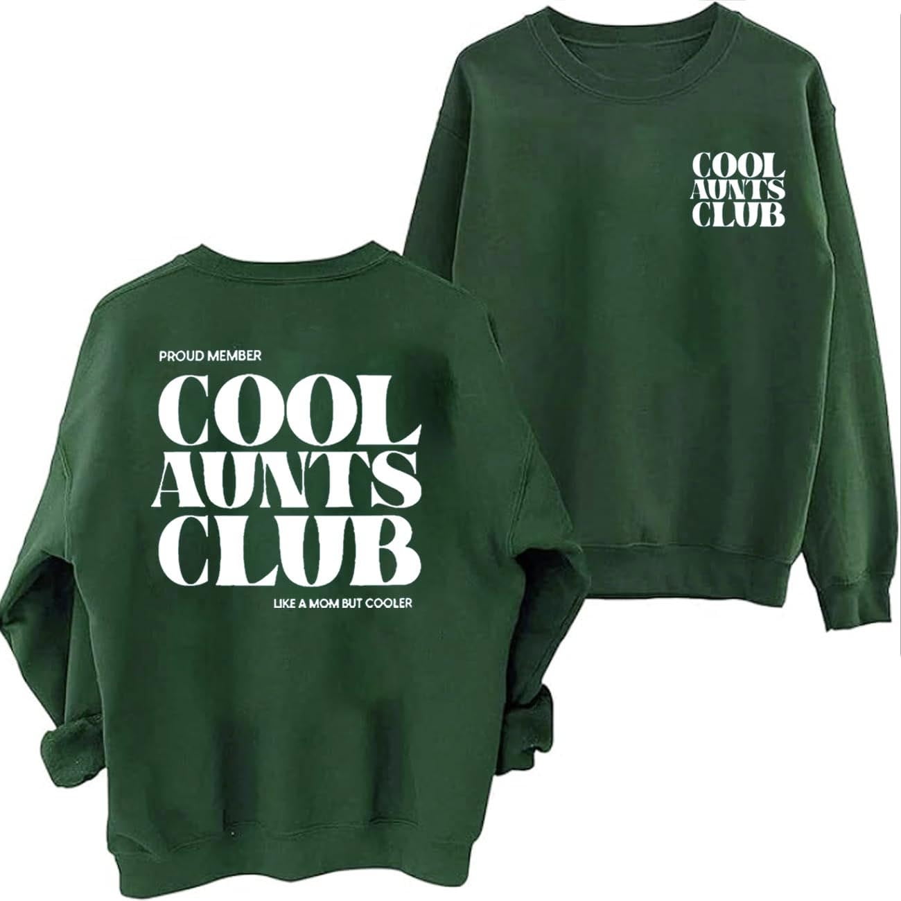 Click here for Daznico Women Aunt Sweatshirt Cool Aunts Club Crew... prices
