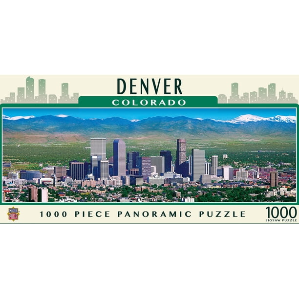 MasterPieces 1000 Piece Panoramic Jigsaw Puzzle - Denver - 13"x39 ...