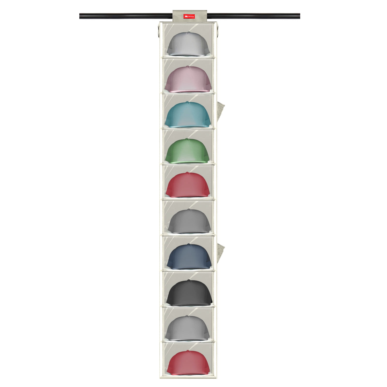 Hat Organizer Hat Storage10 Shelf, Hanging Closet Hat Rack for Baseball ...
