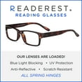 Readerest Blue Light Blocking Reading Glasses Bourbon Tortoise 200 ...