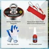 VNDUEEY Magnet Fishing Kit 1500 LBS Pull Force, Strong Neodymium ...