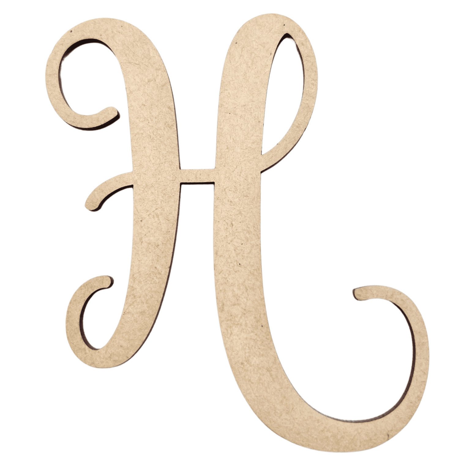 4" Tall MDF Wood Letter H | 1/4" Thick | Wood Craft Letters | Starfish ...